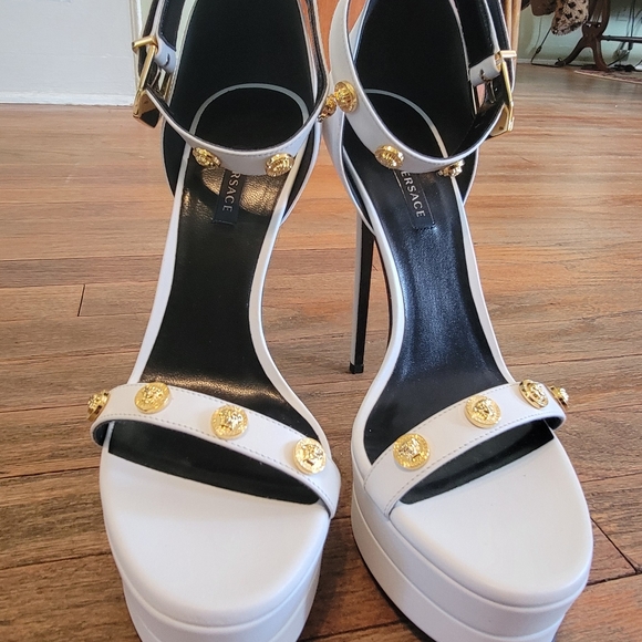 Versace | Shoes | Versace Medusa Platform Sandals Brand New In Box Size ...